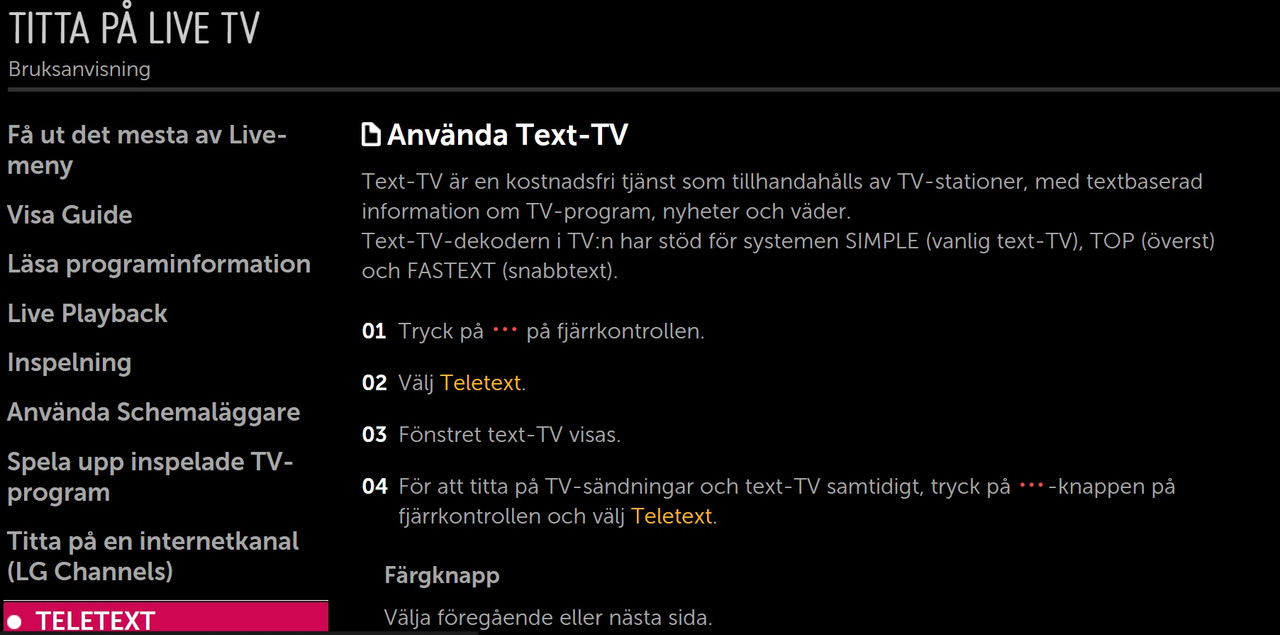 LG text tv | Swedroid forum - Nordens största Android-community