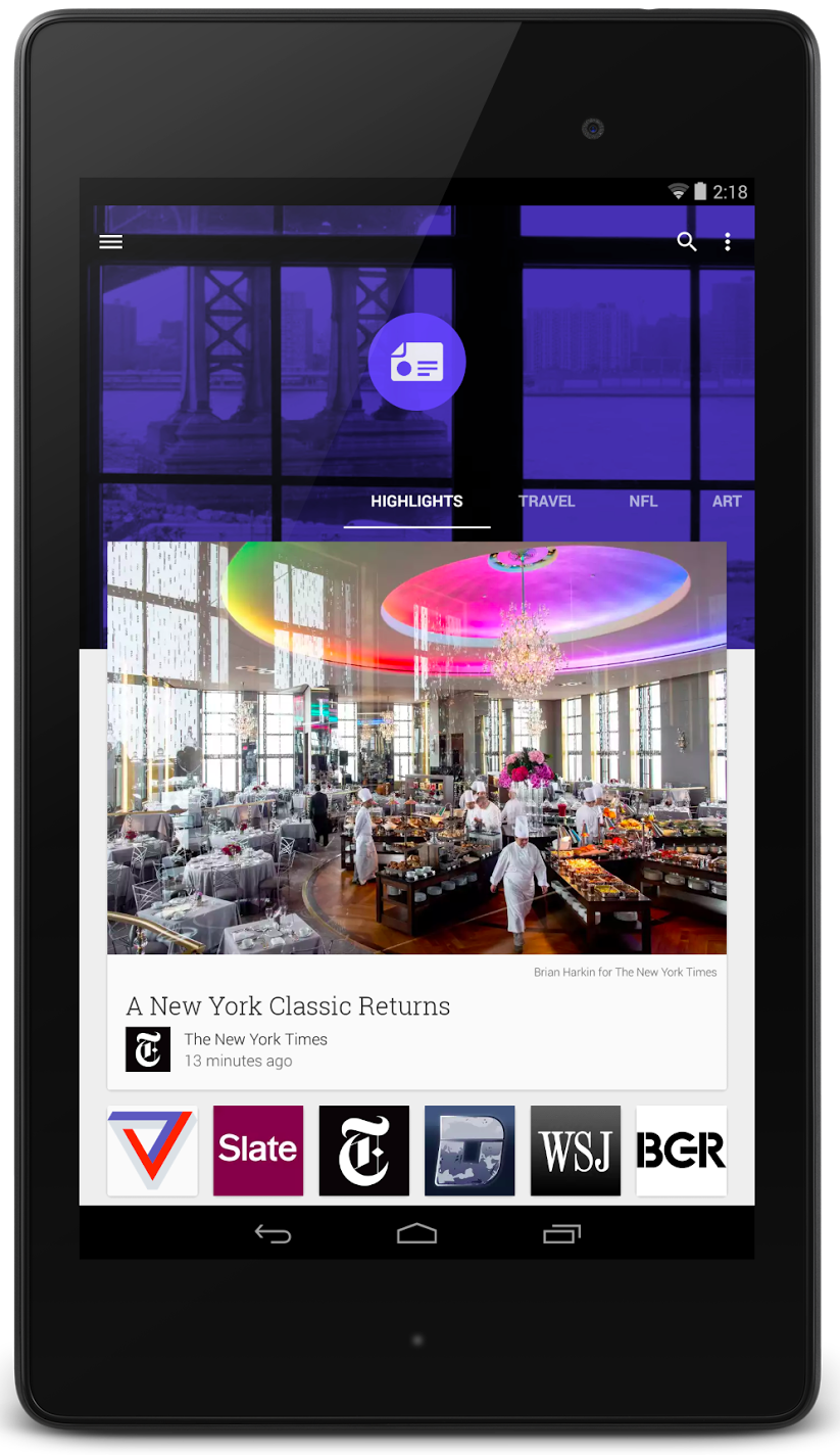 Google Newsstand får ”Material Design” - Swedroid