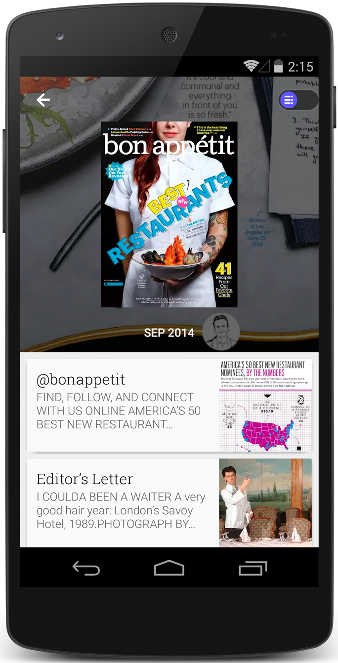 Google Newsstand får ”Material Design” - Swedroid