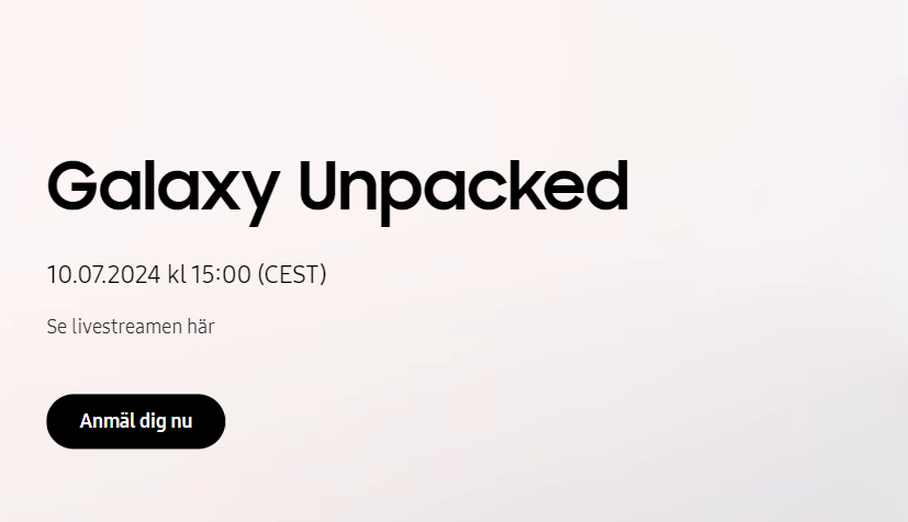 Här kan du se Samsungs presentation live: börjar 15:00 - Swedroid